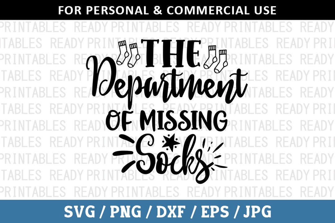 The Department of Missing Socks SVG Laundry Svg Png Laundry - Etsy