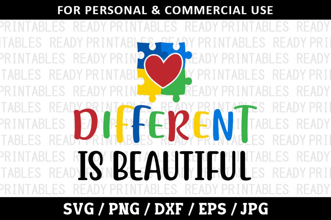 Different is Beautiful SVG, Autism Svg, Autism Awareness Svg, Autism ...