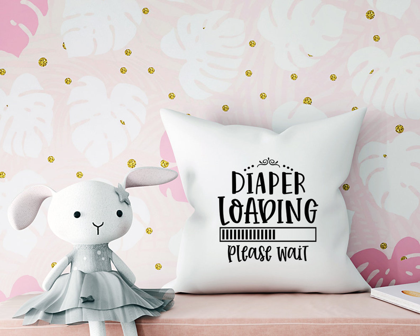 Diaper Loading Please Wait Svg Baby Svg Kids Svg Baby Girl | Etsy
