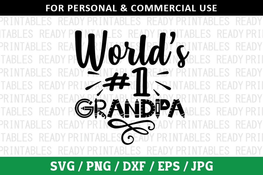 World's 1 Grandpa SVG, Grandpa Svg, Png, Funny Grandpa Svg, Retired Svg ...