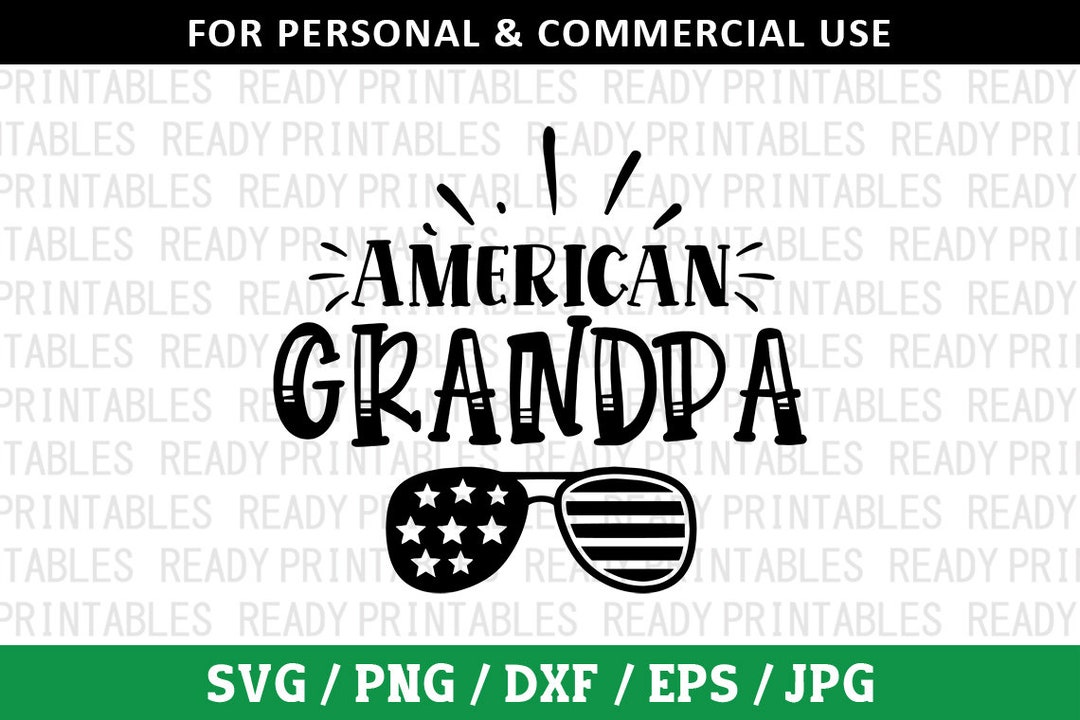 American Grandpa SVG, Grandpa Svg, Png, Funny Grandpa Svg, Retired Svg ...