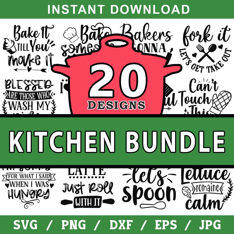 Kitchen Svg Bundle Kitchen Cut File Kitchen Png Kitchen | Etsy