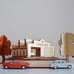 Mini Parking Garage for 2 Toy Cars Garage DIY Kit Car Storage 3d Puzzle ...