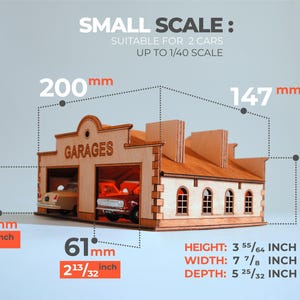 Toy Car Garage Building Kit / Ready Item | Gas Station / Dollhouse ...