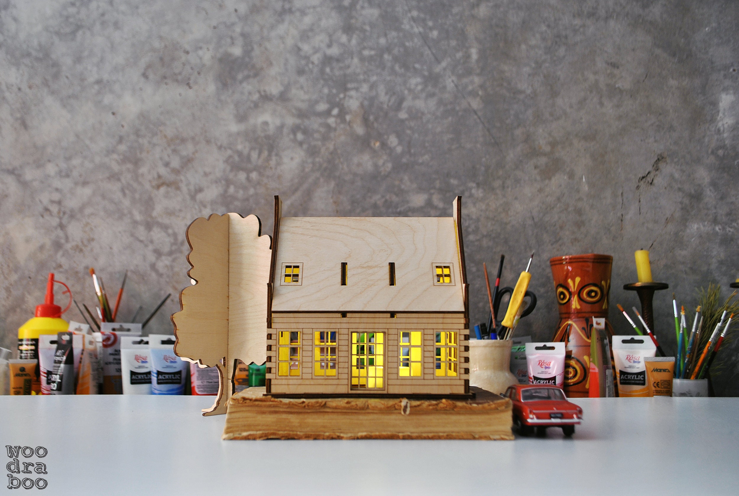 Dutch Wooden House DIY Kit 1:48 Scale Miniature Model 3d | Etsy