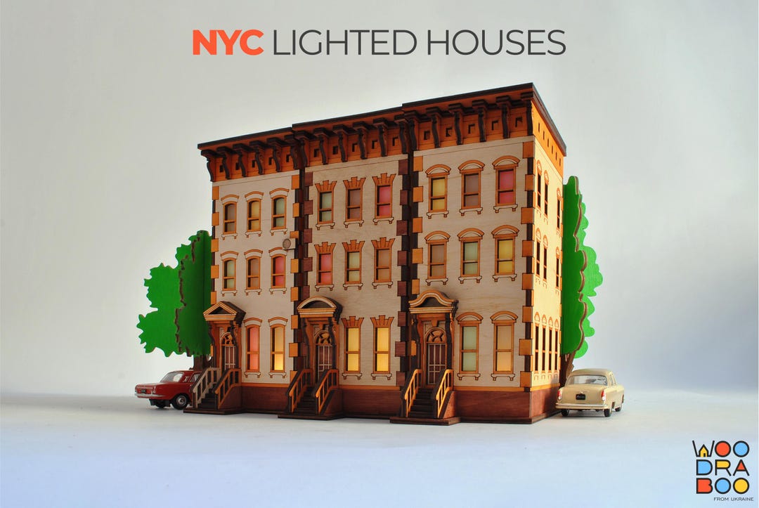 New York City Light up Mini Buildings - Cozy Shelf Decor Pieces & Tea ...