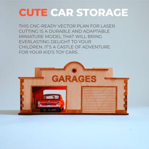 Toy Car Garage Building Kit / Ready Item | Gas Station / Dollhouse ...