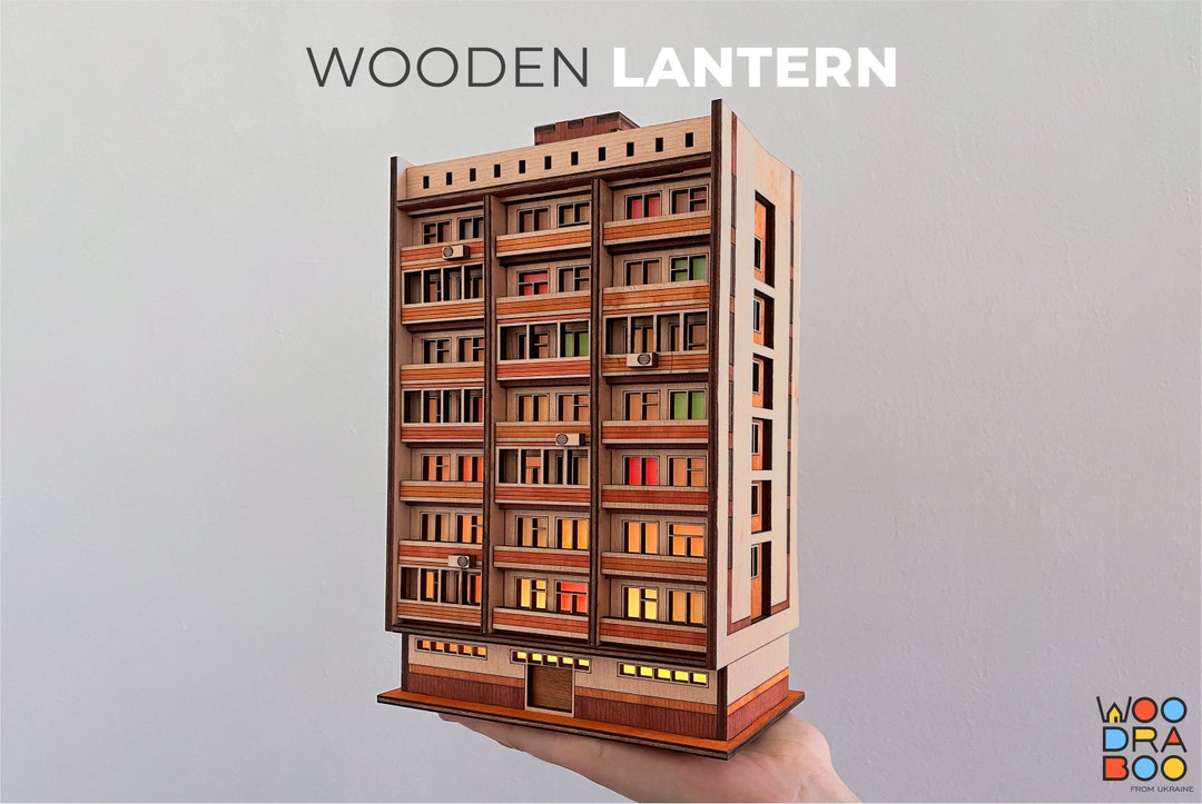 Laser Cut Building Brezhnevka 2.8 Architectural Model Miniature ...