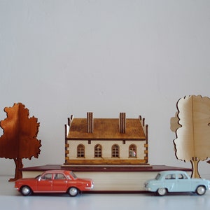 Mini Parking Garage for 2 Toy Cars Garage DIY Kit Car Storage 3d Puzzle ...