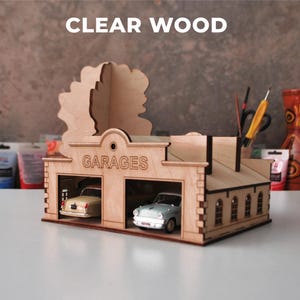 Toy Car Garage Building Kit / Ready Item | Gas Station / Dollhouse ...