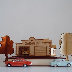 Mini Parking Garage for 2 Toy Cars Garage DIY Kit Car Storage 3d Puzzle ...