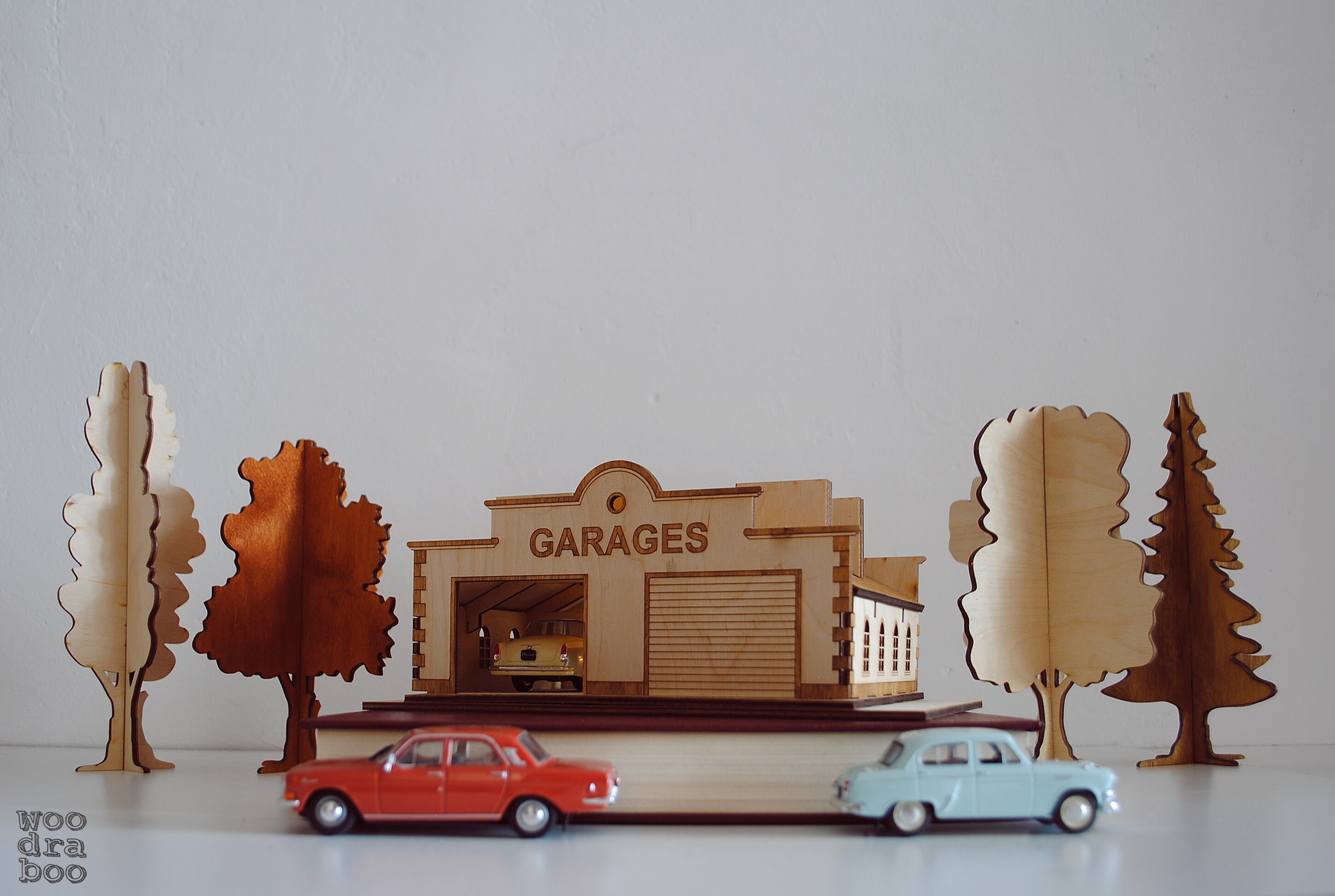 Mini Parking Garage for 2 Toy Cars Garage DIY Kit Car - Etsy