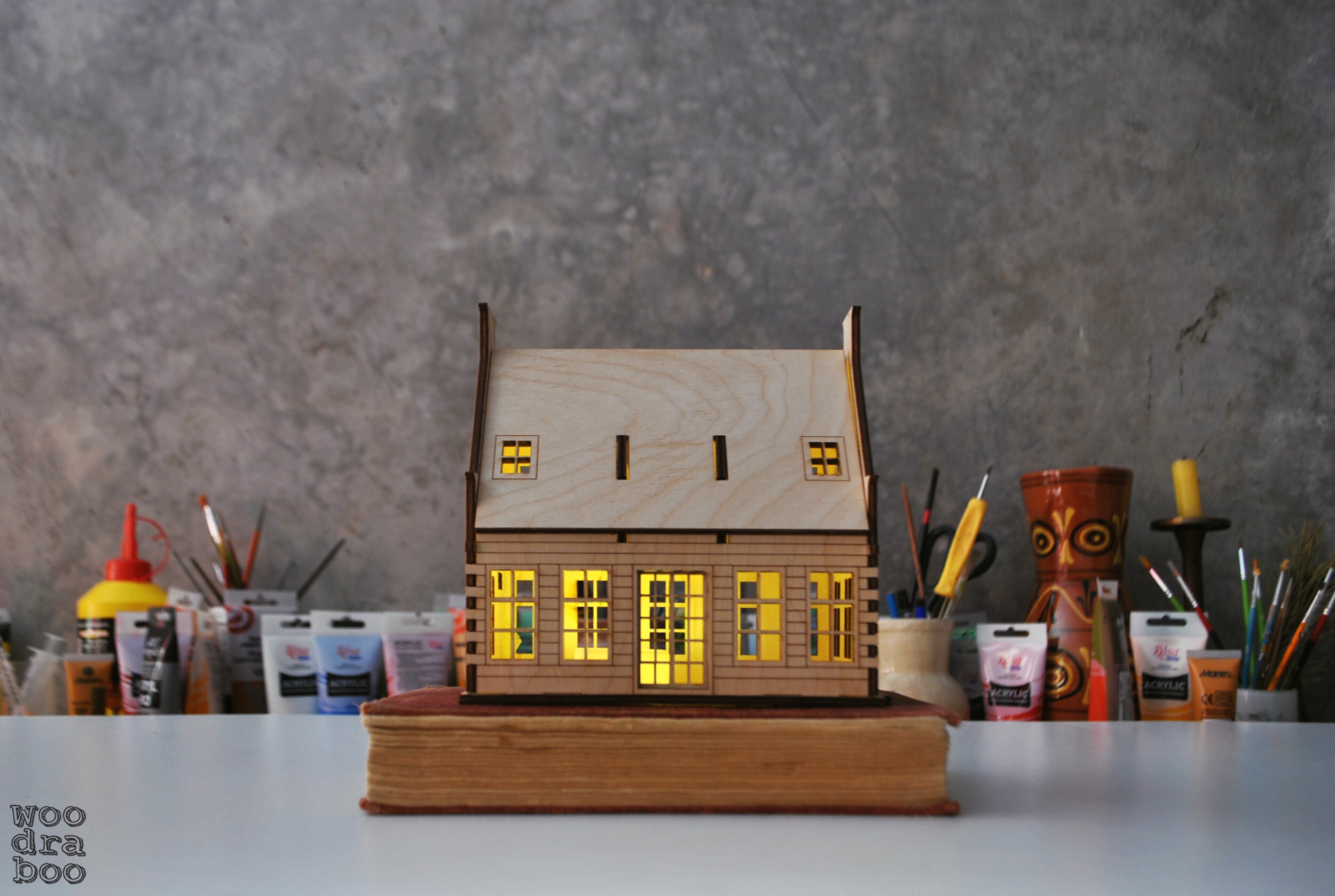 Dutch Wooden House DIY Kit 1:48 Scale Miniature Model 3d | Etsy