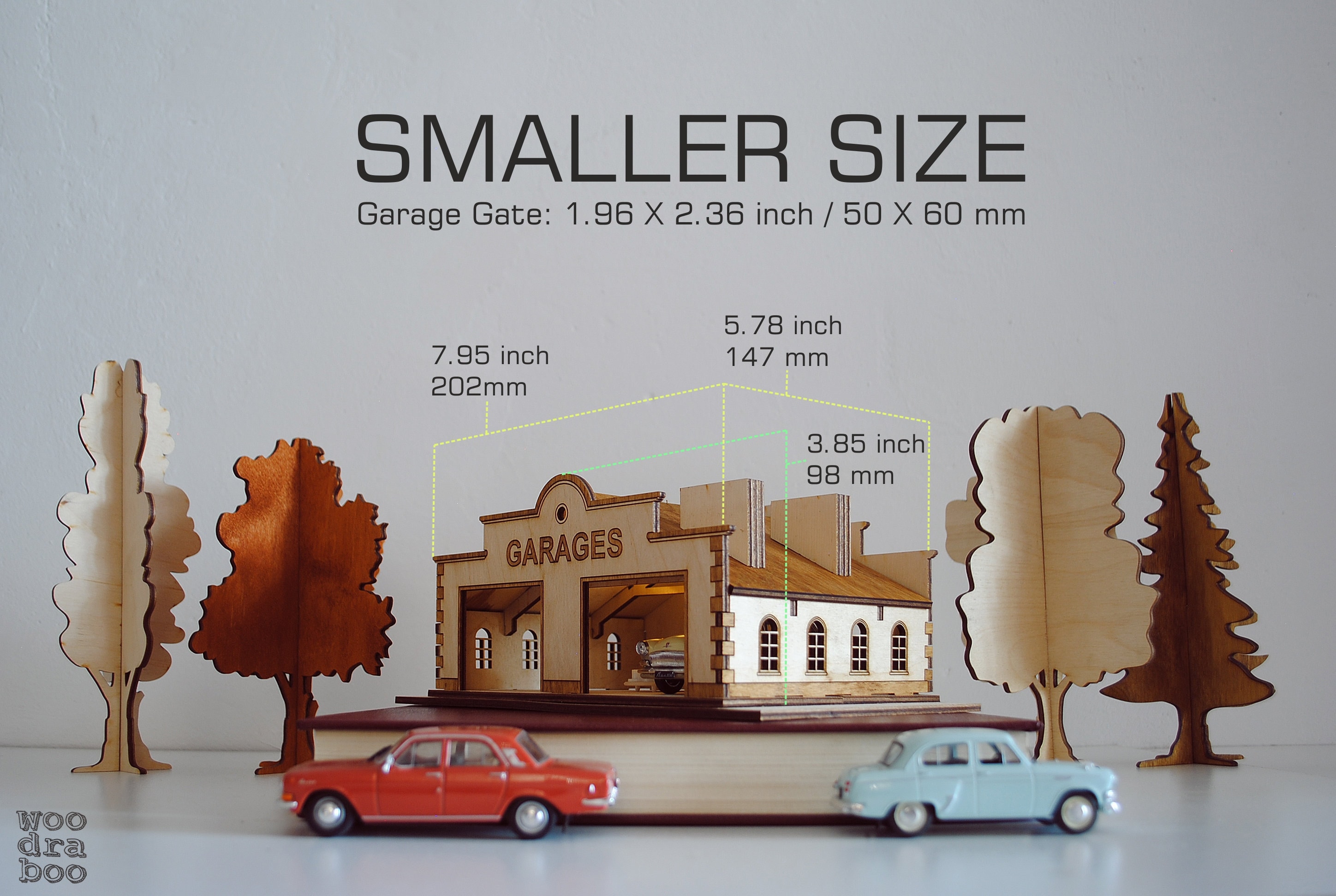 Mini Parking Garage for 2 Toy Cars Garage DIY Kit Car - Etsy