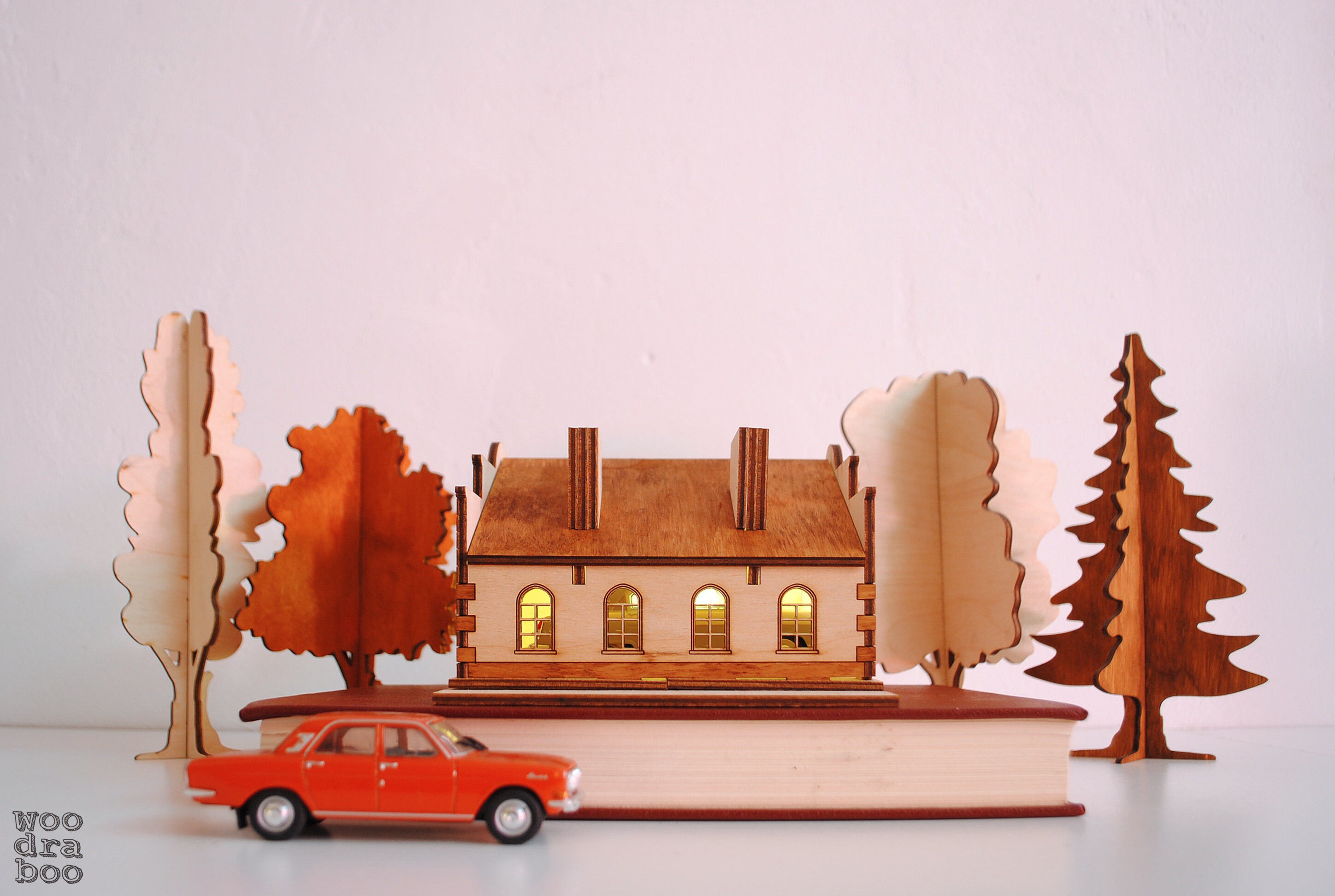 Mini Parking Garage for 2 Toy Cars Garage DIY Kit Car - Etsy