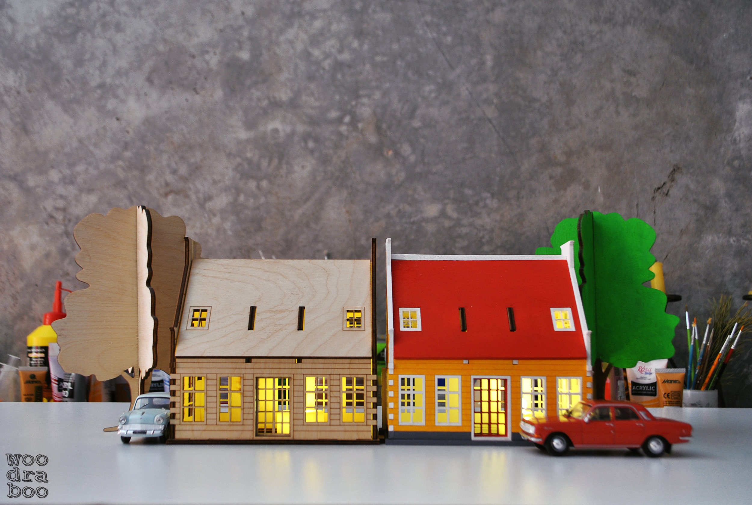 Dutch Wooden House DIY Kit 1:48 Scale Miniature Model 3d | Etsy