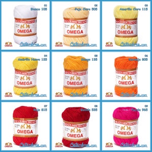 OMEGA NO.6 [70grs] by Omega - Soft Yarn 100% Mercerized Cotton Yarn - Etsy