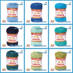 OMEGA NO.6 [70grs] by Omega - Soft Yarn 100% Mercerized Cotton Yarn - Etsy