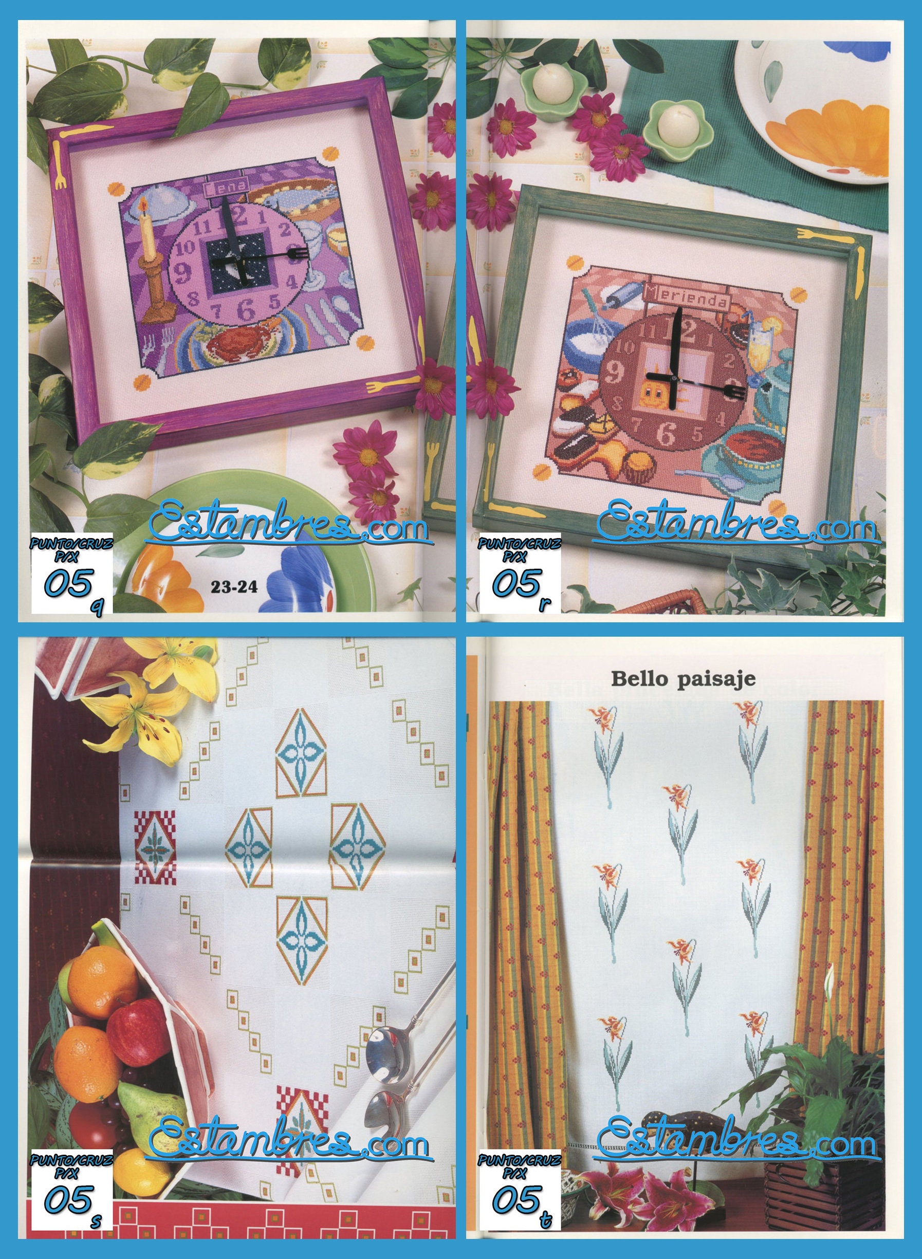 Punto De Cruz No.05 embroidery Pattern Magazine by - Etsy