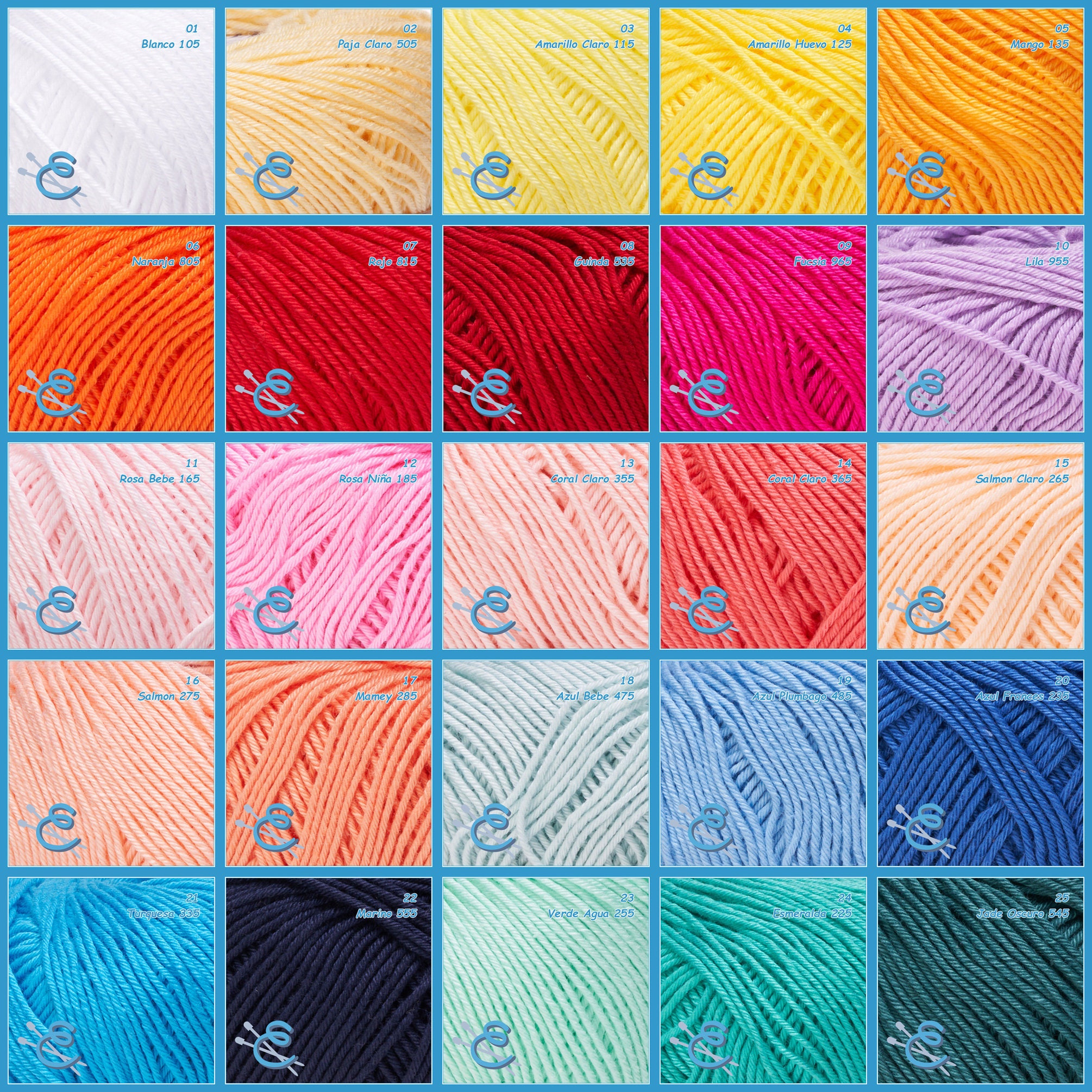 OMEGA NO.6 70grs by Omega Soft Yarn 100% Mercerized Cotton - Etsy