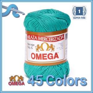 OMEGA NO.6 70grs by Omega Soft Yarn 100% Mercerized Cotton - Etsy