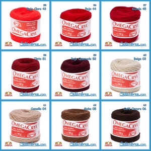 OMEGACRYL [40grs] by Omega - 3-thread Yarn Ideal for Embroidery ...