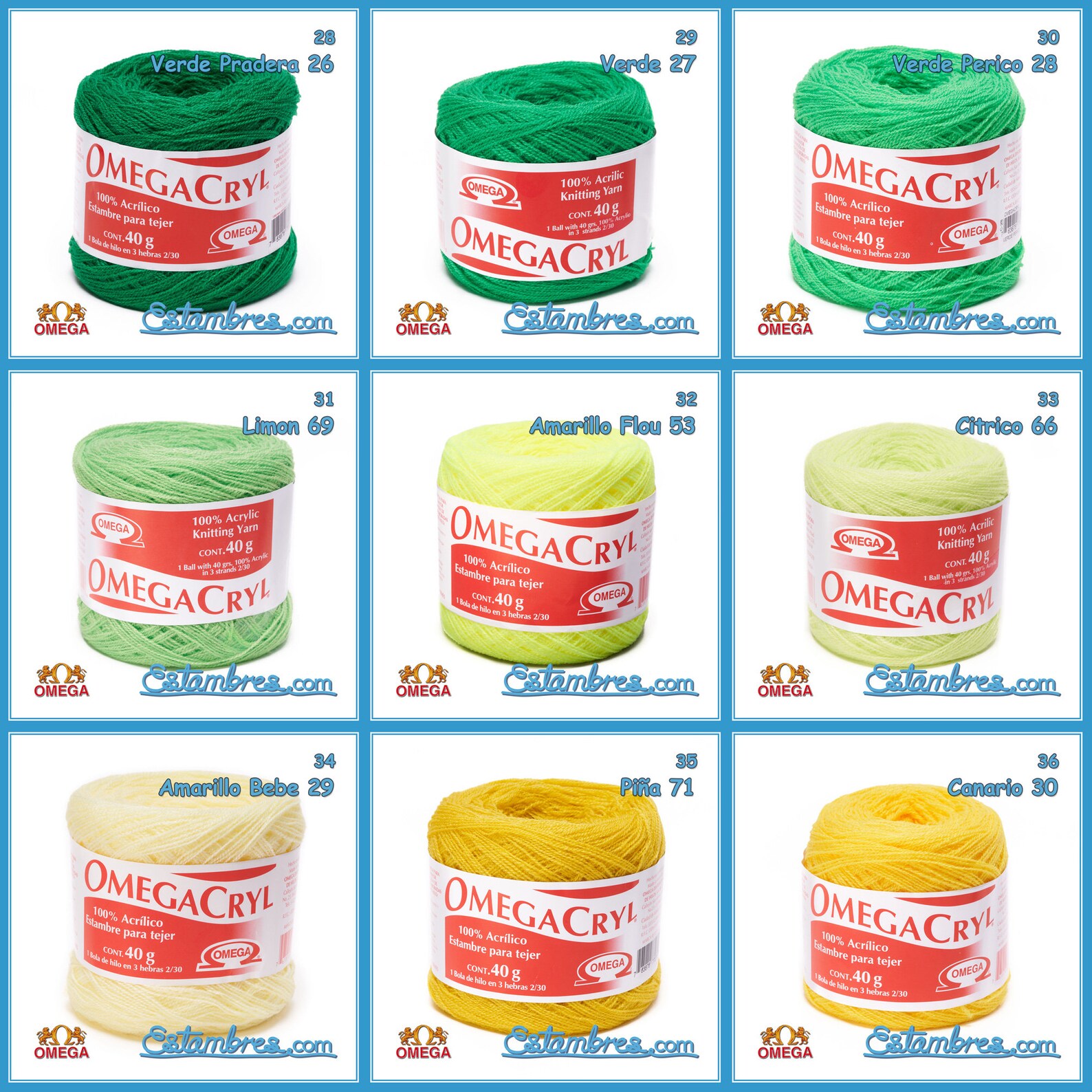 OMEGACRYL 40grs by Omega 3-thread Yarn Ideal for - Etsy