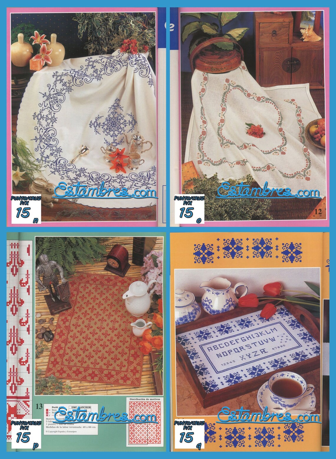 Punto De Cruz No.15 embroidery Pattern Magazine by | Etsy