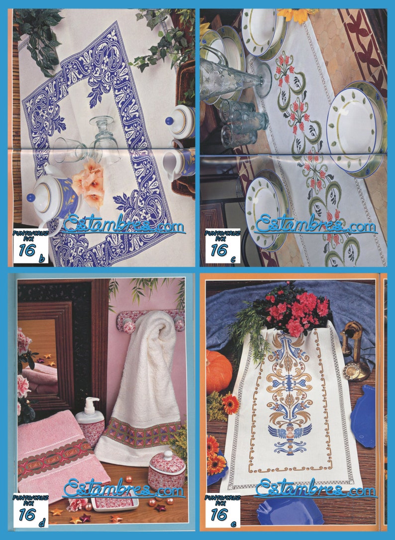 Punto De Cruz No.16 embroidery Pattern Magazine by - Etsy