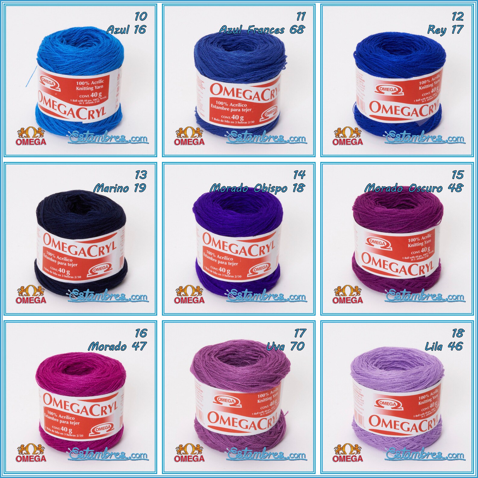 OMEGACRYL 40grs by Omega 3-thread Yarn Ideal for - Etsy