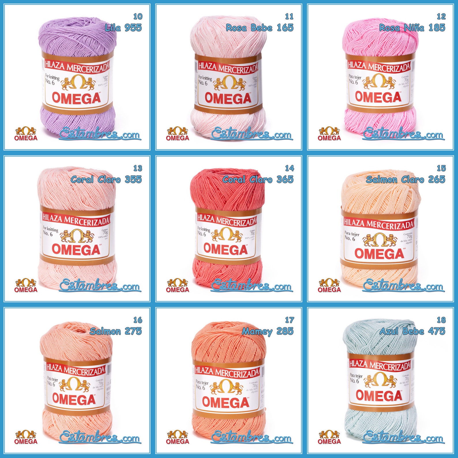 OMEGA NO.6 70grs by Omega Soft Yarn 100% Mercerized Cotton - Etsy