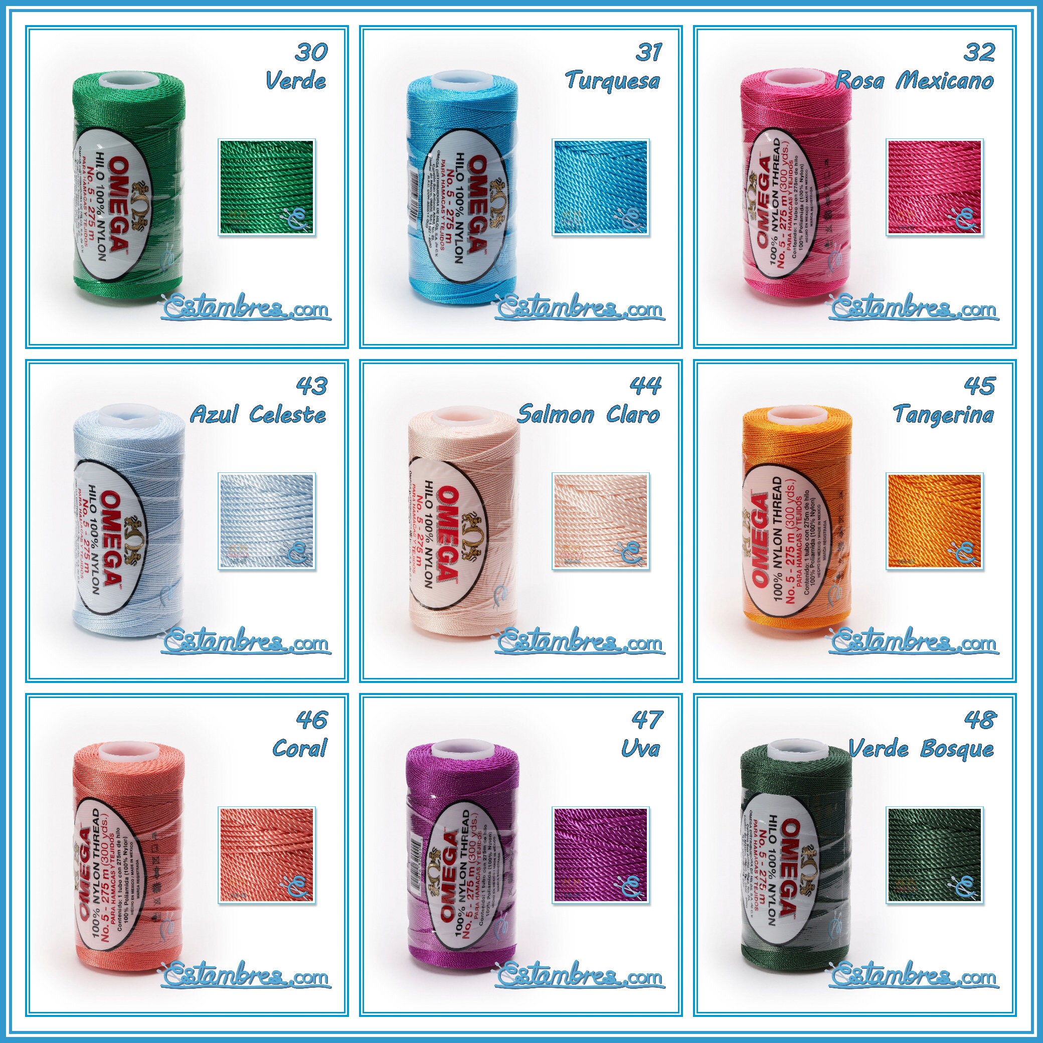 NYLON NO.5 by Omega Strong 100% Nylon String Cord for Fine - Etsy