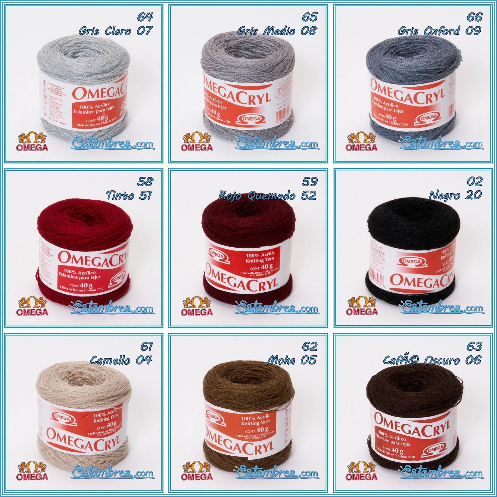 OMEGACRYL 40grs by Omega 3-thread Yarn Ideal for - Etsy