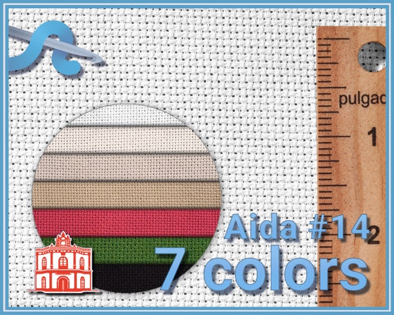 AIDA MARIA 14 Count Embroidery Cross-stitch Canvas by | Etsy