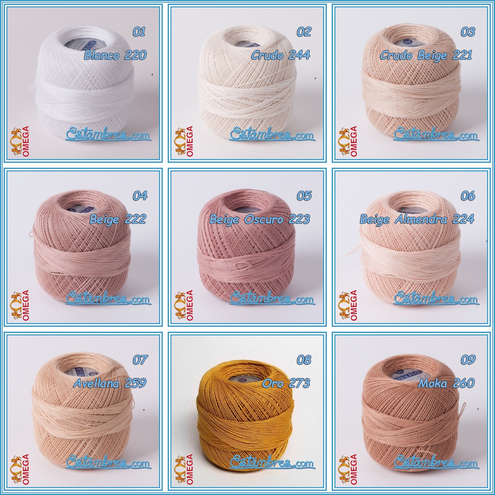 CROCHET OMEGA NO.20 30grs 100% Mercerized Cotton Yarn for - Etsy