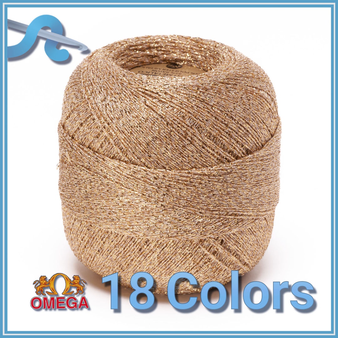 CROCHET METALLIC [25grs] - Sparkly Fine Thread by Omega - Etsy
