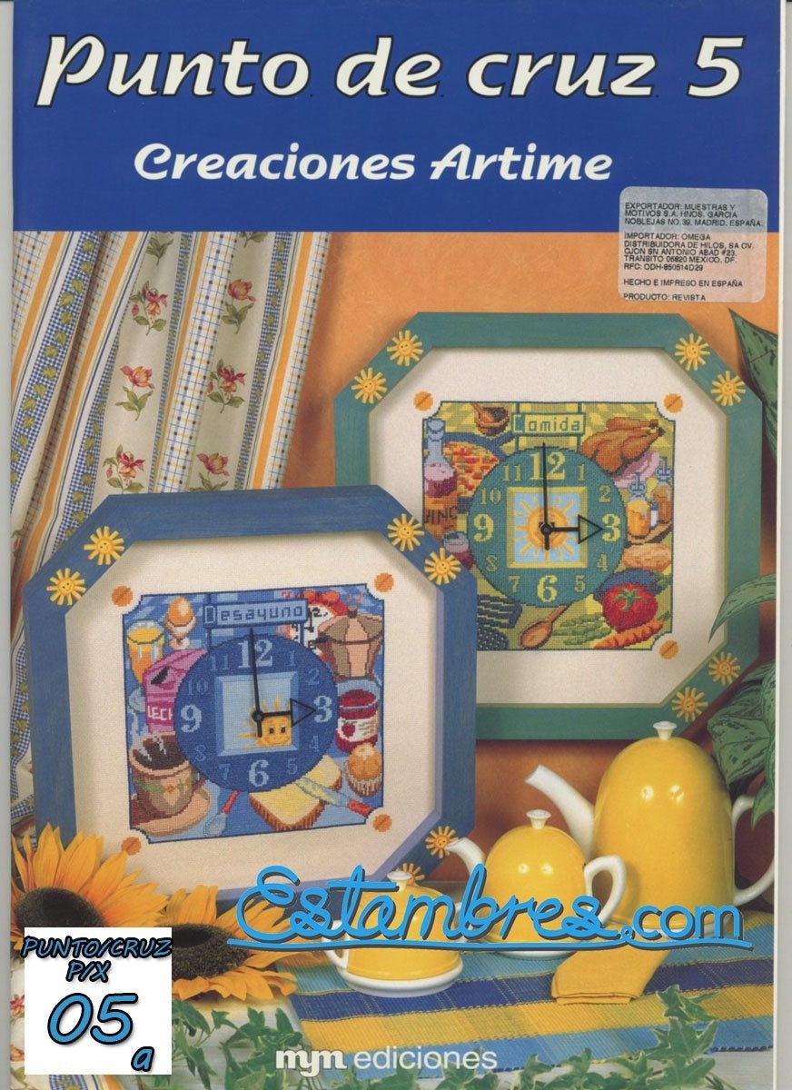 Punto De Cruz No.05 embroidery Pattern Magazine by - Etsy