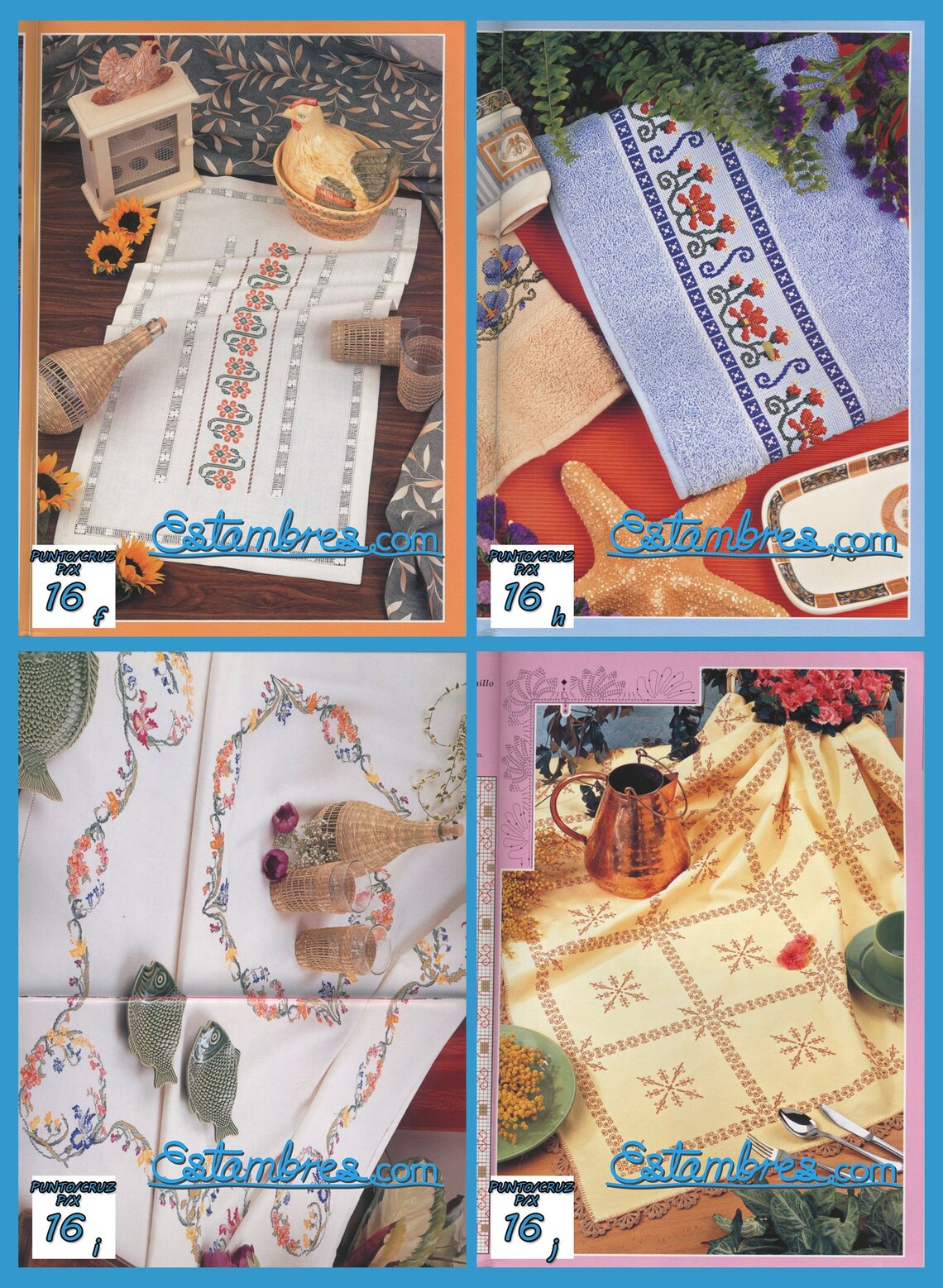 Punto De Cruz No.16 embroidery Pattern Magazine by - Etsy