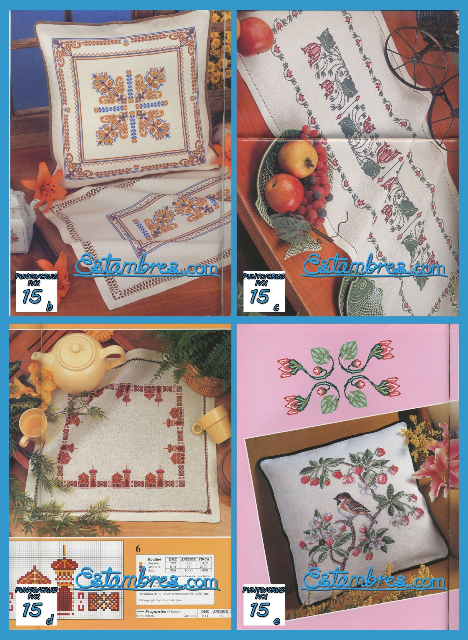 Punto De Cruz No.15 embroidery Pattern Magazine by | Etsy