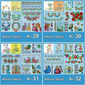 IDEAS ACORDEON [01-40] - Accordion-style Book With Cross-stitch ...