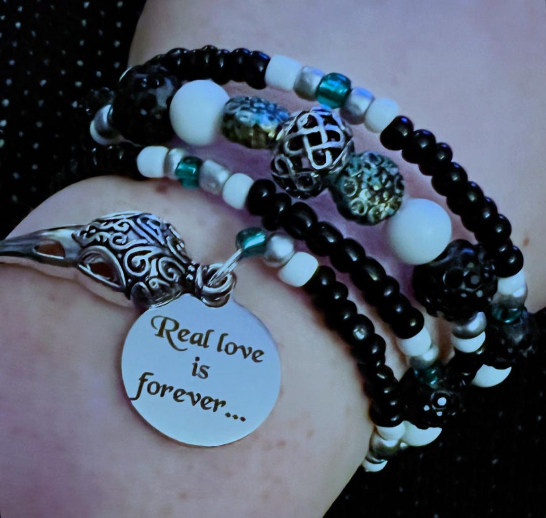 Real Love is Forever - the Crow Bracelet - Etsy