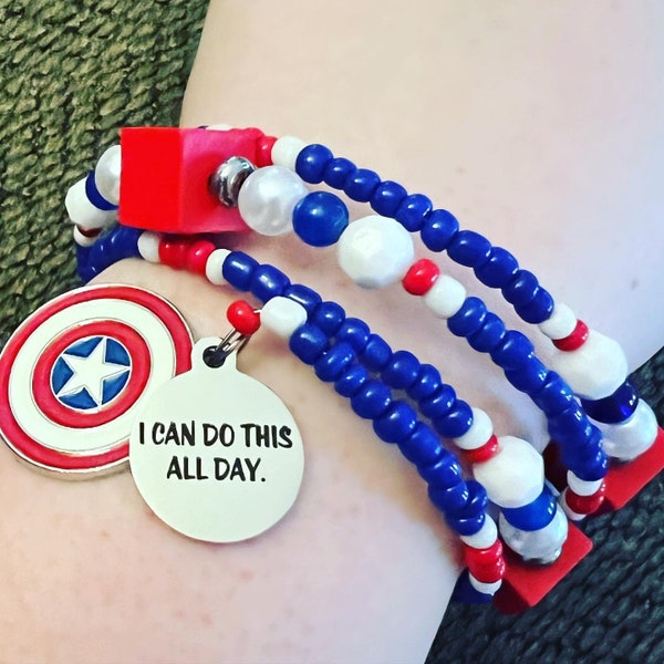 Captain America Jewelry - Etsy