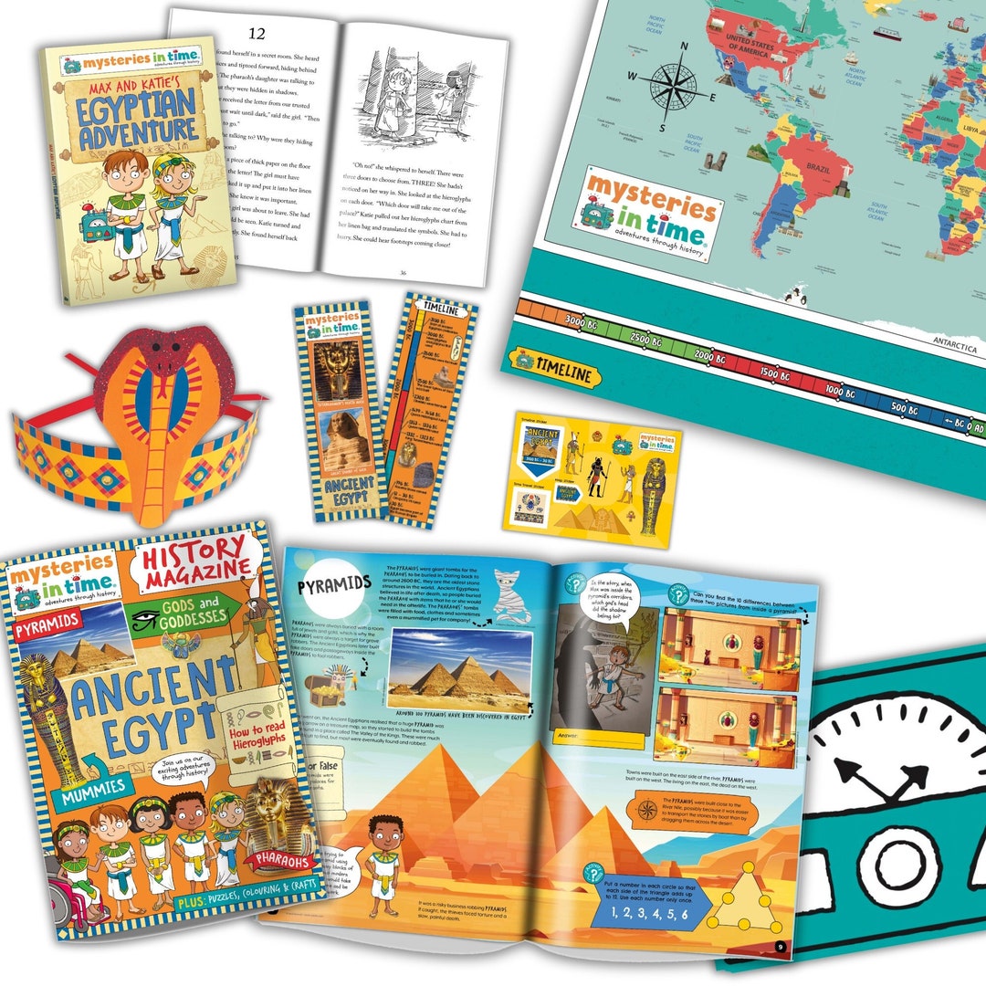Kids Literacy Activity Pack 6-11 Reading History Geography Educational ...