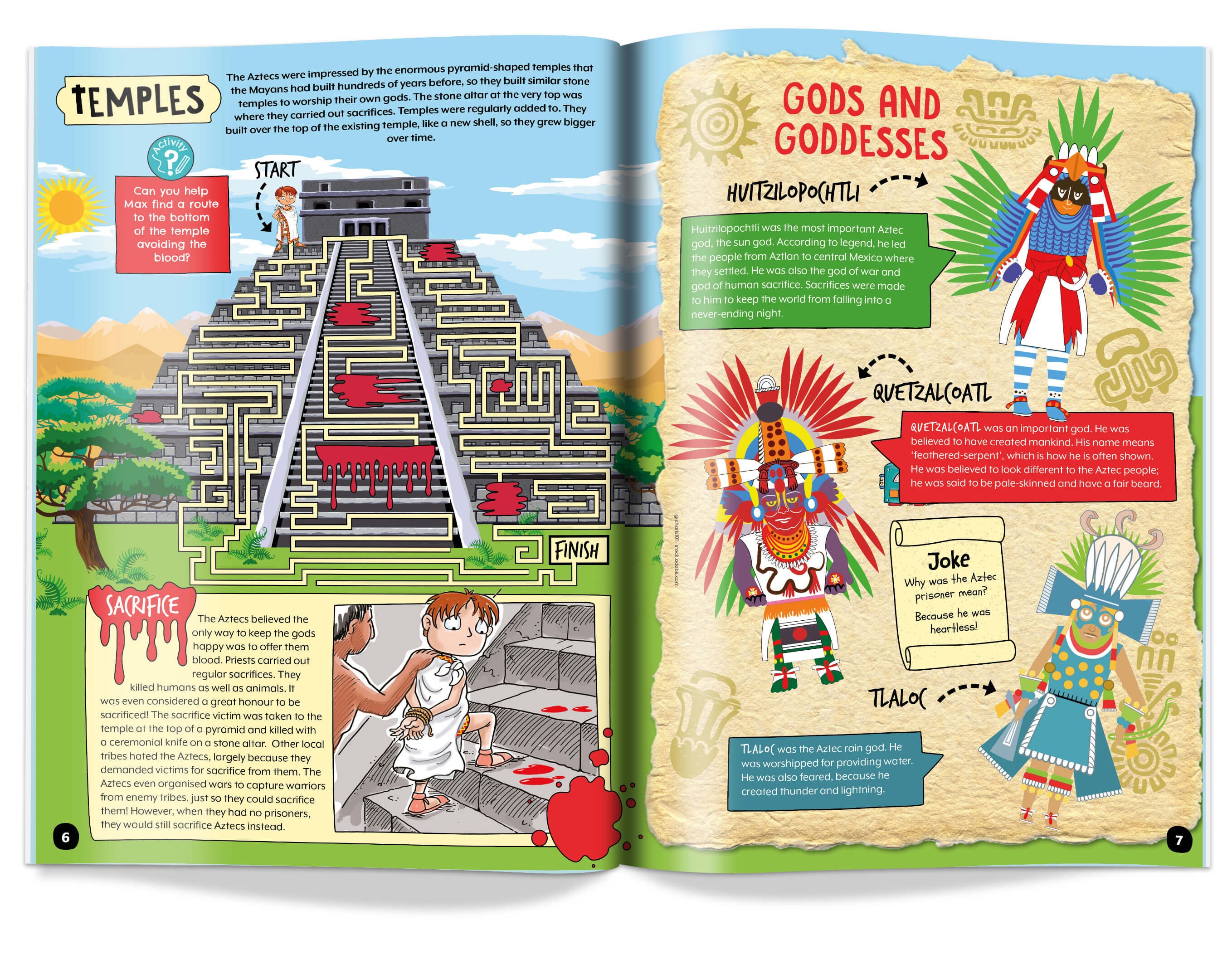 Aztecs Sacrifice For Kids