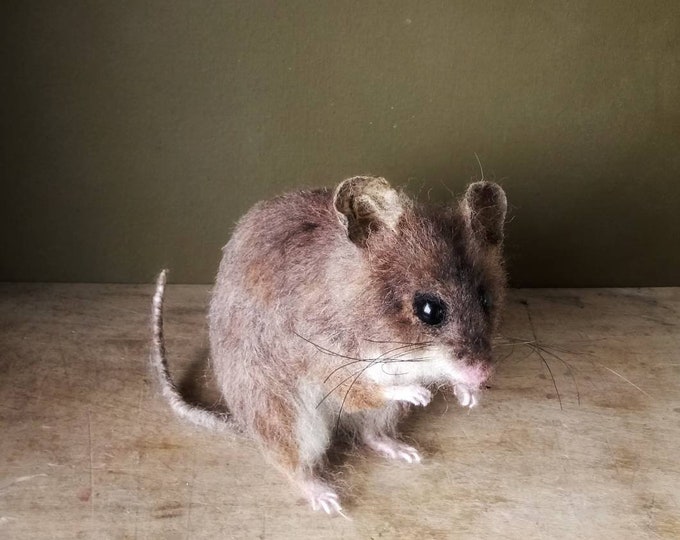 Field Mouse/hyper Realistic Felted Field Mouse - Etsy