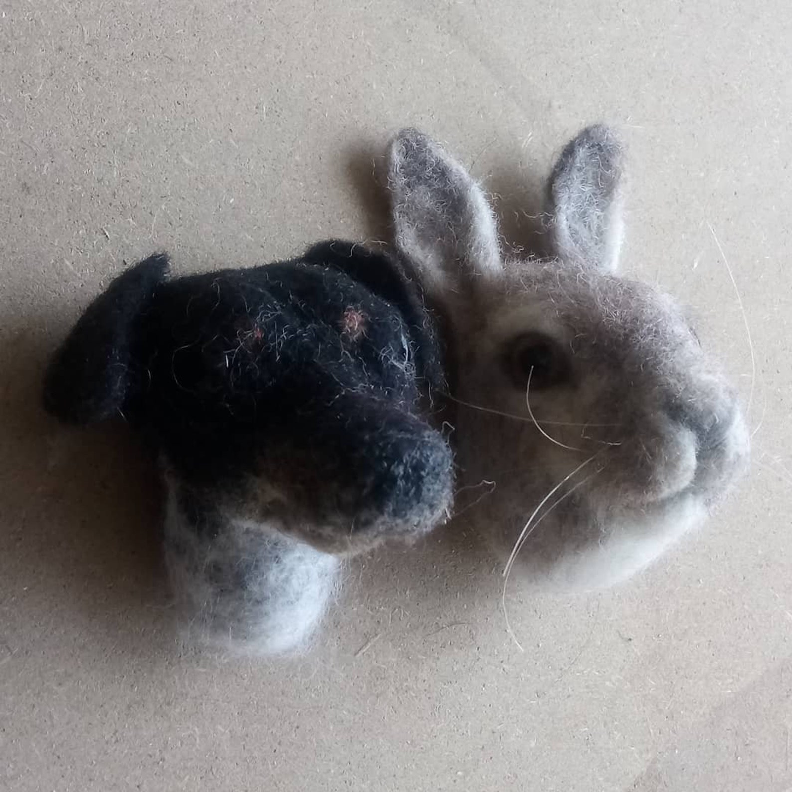 Needle Felted Animal Brooches - Etsy