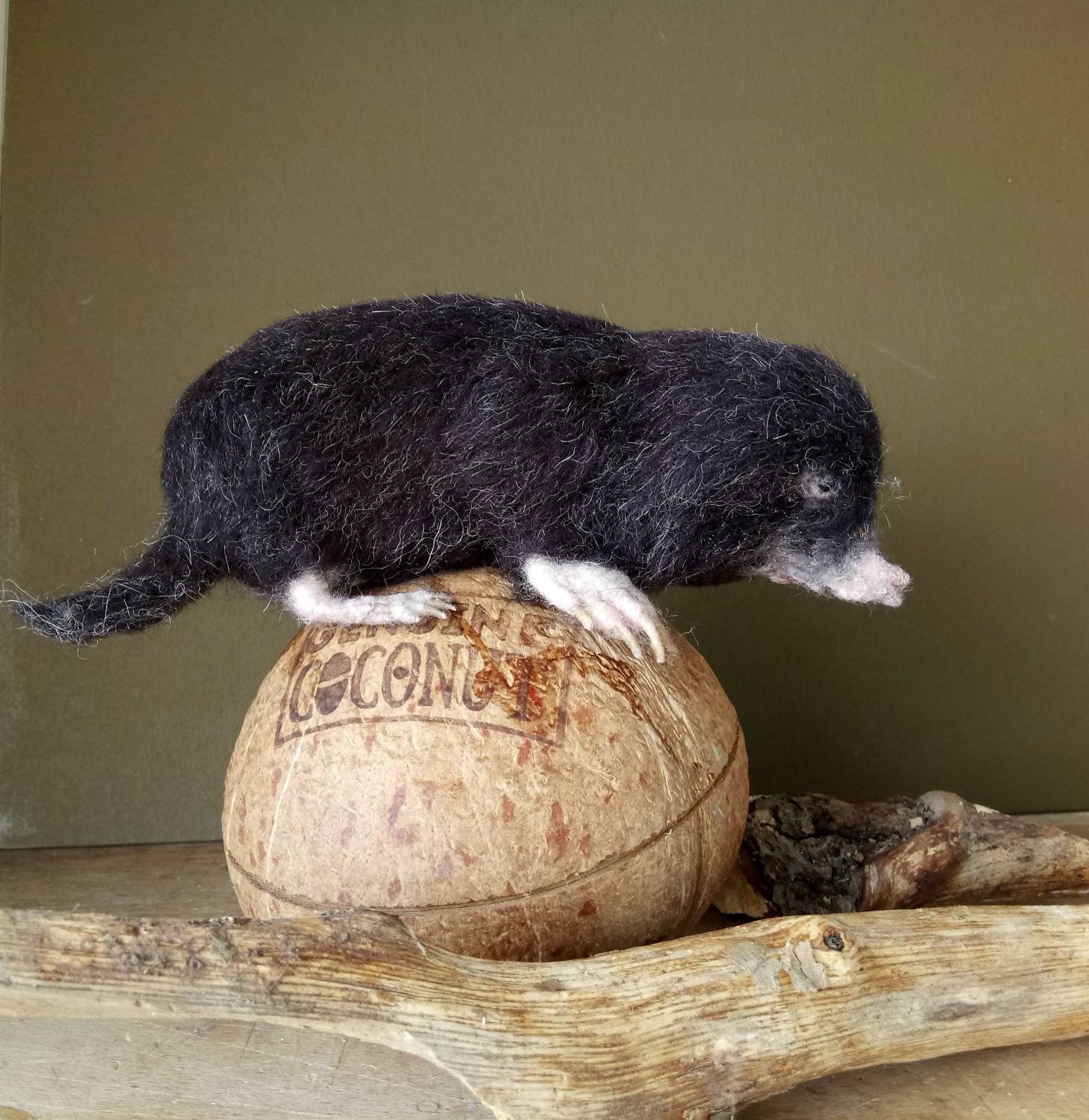 Needle Felted Animal Fake Mole Realistic Artist Animal - Etsy