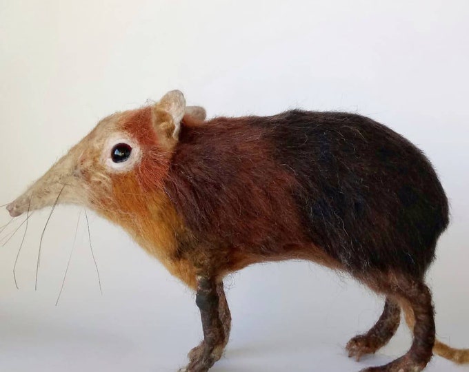 Odd Woolen Animal Realistic African Mammal Black and Rufous - Etsy