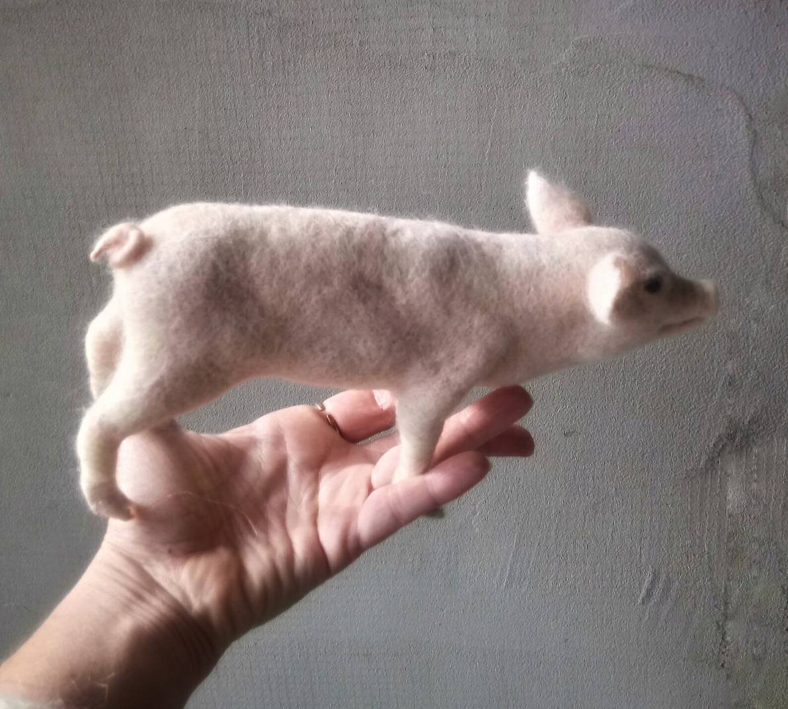 Needle Felted Pig and Piglets - Etsy