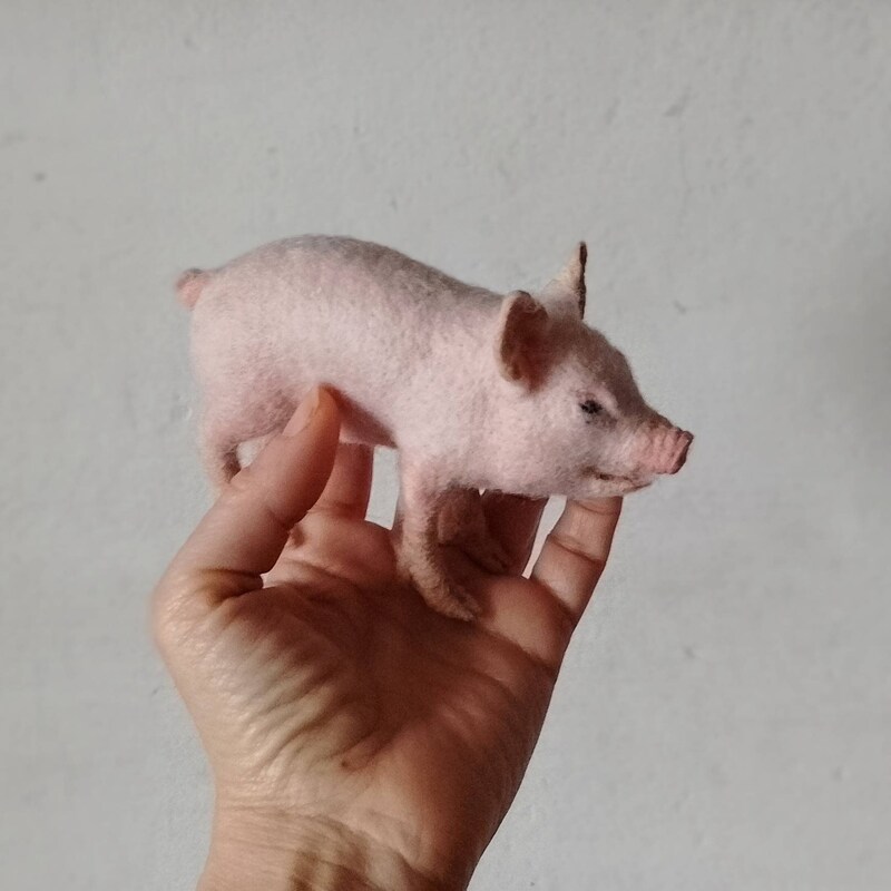 Felt Pig - Etsy